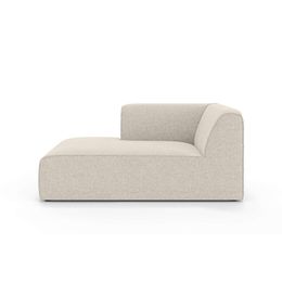 Ottomane RAUM.ID "Merid Chaiselongue, Maße B/T/H: 100/162/70 cm", beige, B:100cm H:70cm T:162cm, 100% Polyester, Sofas, als Modul oder separat verwendbar, für individuelle Zusammenstellung