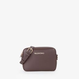 Valentino Handbags Mini Bag VALENTINO BAGS "ALEXIA", Damen, Gr. B/H/T: 23cm x 16cm x 6cm, dunkelbraun, Lederimitat, Taschen, Damen Handtasche, Schultertasche, Umhängetasche mit Logo-Emblem