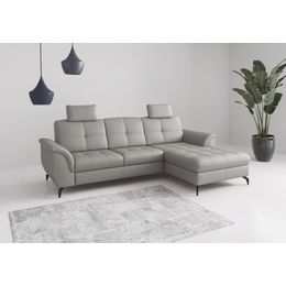 Sit & More Ecksofa SIT & MORE "Zora", light grau, B:262cm H:92cm T:164cm, Sofas, Ecksofa