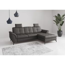 Sit & More Ecksofa SIT & MORE, B:262cm H:92cm T:164cmmocca, Wohnzimmer, Sofas, "Zora"