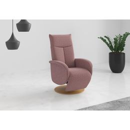 TV-Sessel Home Affaire "Glendale", aubergine, B:75cm H:112cm T:82cm, 100% Polyester, Sessel, wahlweise mit Aufstehhilfe, 2 Motoren und Akku