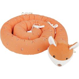 Nestchenschlange Sterntaler "Fuchs Filou", rost, Obermaterial: 100% Baumwolle, Bettnestchen