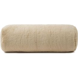 Gözze Nackenrolle GÖZZE "Uni Flausch Kissenrolle LaPit", beige, B:60cm H:19cm L:20cm, Polyester, Funktionskissen