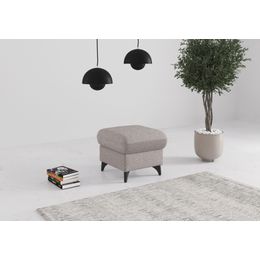 Sit & More Polsterhocker SIT & MORE, B:58cm H:48cm T:58cmsilber, 100% Polyester, Hocker, "Glendale", mit Stauraum