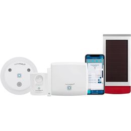 homematic IP Smart-Home-Zubeh&ouml;r "Bundle Starter Set Alarm + Alarmsirene au&szlig;en", wei&szlig;, B:31cm H:12cm T:37cm, Smart-Home-Stationen