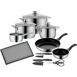 Topf-Set WMF "Diadem Plus", edelstahl, Töpfe, Starter-Set, rostfrei, spülmaschinengeeignet, poliert, hitzebeständig