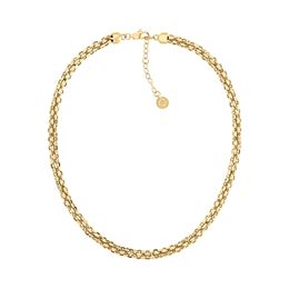 Kette ohne Anhänger Tommy Hilfiger "Schmuck Edelstahl Halsschmuck Ankerkette INTERTWINED CIRCLES", gold (gelbgoldfarben), Halsketten, Damen, Edelstahl, L: 46