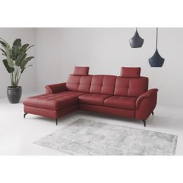 Sit & More Ecksofa SIT & MORE, B:262cm H:92cm T:164cmfeuerrot, Wohnzimmer, Sofas, "Zora"