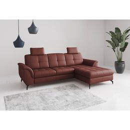 Sit & More Ecksofa SIT & MORE, T:164cmmerlot, Wohnzimmer, Sofas, "Zora"