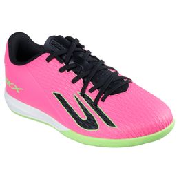 Fußballschuh Skechers "JR YOUTH IC, Skechers Skx_2 Jr Youth Ic", Mädchen, Gr. 34, pkbk pink, Lederimitat, Schuhe, Indoor Court Schuh mit leichter Skechers Move Foam™-Dämpfung
