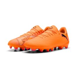 Fußballschuh Puma "FUTURE 8 PLAY FG/AG", Damen, Gr. 42,5, heat fire, Puma schwarz, ravish, Synthetik, Schuhe, für Rasenplätze