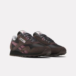 Reebok CLASSIC Herren Sneaker "CLASSIC NYLON", Gr. 43washed schwarz, schwarz, schwarz cherry, Leder, Synthetik, Textil, Schuhe