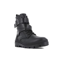 Schnürboots Palladium "PALLAGRADE RANGER L", Damen, Gr. 39, schwarz, Leder, Schuhe, Schnürstiefel, Schnürstiefelette mit Reißverschluss