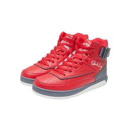 Ewing Damen Trainingsschuh "Ewing Rebound by Ewing 33 HI Strap", Gr. 9,5rot, grau, wei&szlig;, Leder, Schuhe