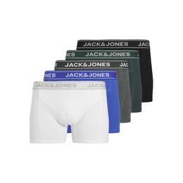Jack & Jones JACK & JONES Herren Trunk "JACBLACK – Formschlüssige Boxershorts mit elastischem Bund", Gr. Mschwarz pack:dunkelgrau melange, forest river, dazzling