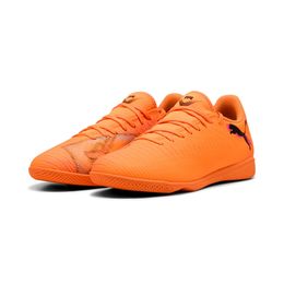 Fußballschuh Puma "FUTURE 8 PLAY IT", Damen, Gr. 40, heat fire, Puma schwarz, ravish, Synthetik, Schuhe