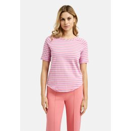Smith & Soul Sweater SMITH & SOUL, Damen, Gr. S, lila (lavender), Jersey, Material: 100% Baumwolle, gestreift, regular fit normal, Rundhals, Raglan&auml;rmel gerader Abschluss, Sweatshirts Sweater, mit offenen Kanten