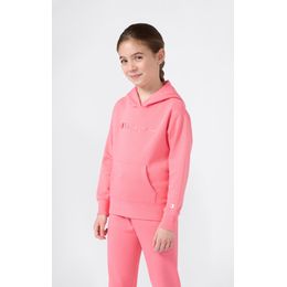 Kapuzensweatshirt Champion "ICONS Hoodie", Mädchen, Gr. L (152/158), lbc, Obermaterial: 73% Baumwolle, 27% Polyester, Sweatshirts