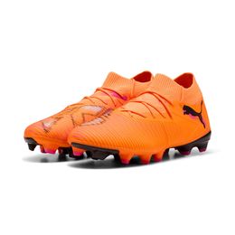 Fußballschuh Puma "FUTURE 8 MATCH FG/AG", Damen, Gr. 44, heat fire, Puma schwarz, ravish, Synthetik, Schuhe, für Rasenplätze