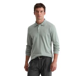 Marc O'Polo Langarm-Poloshirt MARC O'POLO, Herren, Gr. L, arctic blau, Jersey, Obermaterial: 100% Baumwolle, regular fit, Shirts