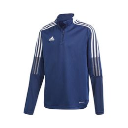 adidas Performance Sportsweatshirt 'Tiro 21' Jungen Größe 122 dunkelblau / weiß