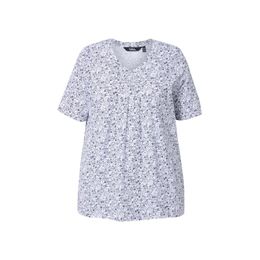 Ulla Popken Shirt female Blue, White size 46-48