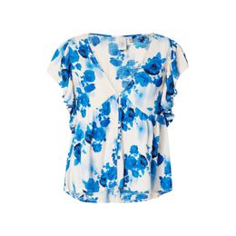 Y.A.S YAS Bluse 'Bloom' Damen Gr&ouml;&szlig;e L enzian / hellgrau / jade / schwarz