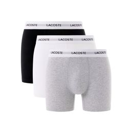 Lacoste Boxershorts Herren Gr&ouml;&szlig;e XL graumeliert / schwarzmeliert / wei&szlig;