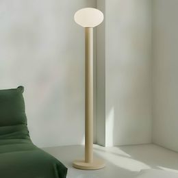 Aldex Stehleuchte Flo, beige, Höhe 138 cm, 1-flammig, Glas