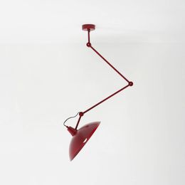 Aldex Hängeleuchte Melos, rot, Ø 36 cm, Metall