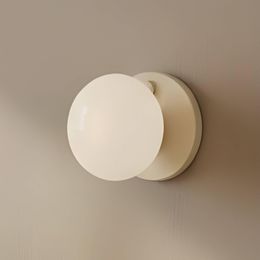 Aldex Wandleuchte Flo, beige, &Oslash; 19 cm, Glas