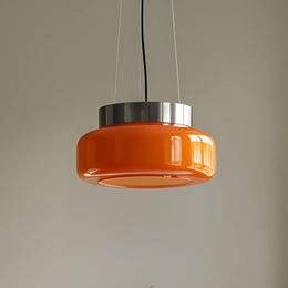 Aldex Hängeleuchte BonBon, orange, Ø 25 cm, Glas