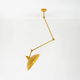 Aldex Hängeleuchte Melos, gelb, Ø 36 cm, Metall