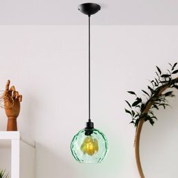 Opviq Pendelleuchte Benek, grün, Glas, Ø 20 cm, E27