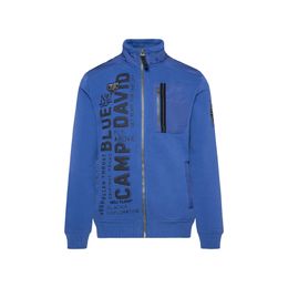 CAMP DAVID Sweatjacke Herren Gr&ouml;&szlig;e 4XL blau / schwarz