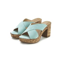 Lascana Pantolette 'Sommerschuh, offener Schuh, Sandalette, Mule,' blau Gr. 42 f&uuml;r Damen