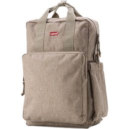 Levi's Cityrucksack LEVI'S, Gr. B/H/T: 27cm x 45cm x 14cm, grün (regular khaki), Polyester, Rucksäcke, Freizeitrucksack, Schulrucksack, Arbeitsrucksack
