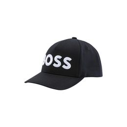 Baseball Cap BOSS "Sevile", Herren, schwarz (schwarz 001), Web, Baumwolle, unifarben, Caps, mit Patch Logo