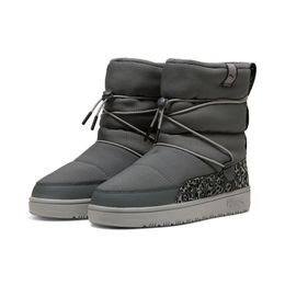 Winterstiefel Puma "SNOWBAE WNS ANIMAL", Damen, Gr. 36, grau (mineral gray, Puma schwarz), Textil, Schuhe, Snowboots, Winterboots, Winterschuhe