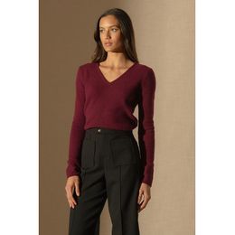 Perfect Cashmere Kaschmir-Pullover "Gaby" in Bordeaux - 59% | Größe XXL | Damen-pullover-cardigans