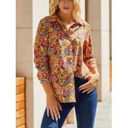 Milan Kiss Bluse in Orange - 59% | Gr&ouml;&szlig;e M | Damen-blusen