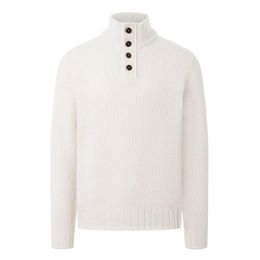 Maerz Muenchen Wollpullover in Creme - 58% | Größe 54 | Herren-plussize