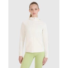 4F Sweatjacke in Creme - 52% | Größe M | Damen-sweatshirts-jacken