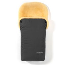 Hofbrucker Lammfell-Fußsack "Putzi" in Grau - (L)90 x (B)34 cm - 10% | Baby-fusssaecke