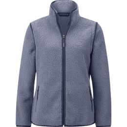 CR&Eacute;ATION L Damen Fleecejacke mit abnehmbaren &Auml;rmeln taubenblau Gr&ouml;&szlig;e 40