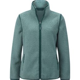 CR&Eacute;ATION L Damen Fleecejacke mit abnehmbaren &Auml;rmeln jade Gr&ouml;&szlig;e 38