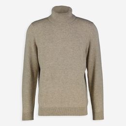 Casamoda Beigefarbener Rollkragenpullover aus Lammwollmischung