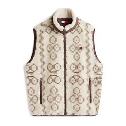 Tommy Jeans Vest male Brown size XS