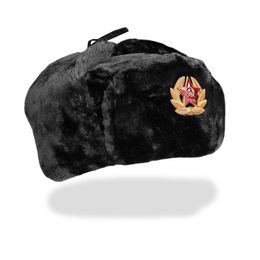 MFH Russische Fellm&uuml;tze schwarz, Gr&ouml;&szlig;e XS/53-54