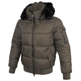 Poolman Hooded Winterjacke Canwood (Sale) oliv, Gr&ouml;&szlig;e S